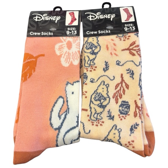 Disney | Accessories | Disney Winnie The Pooh Crew Sock Bundle | Poshmark